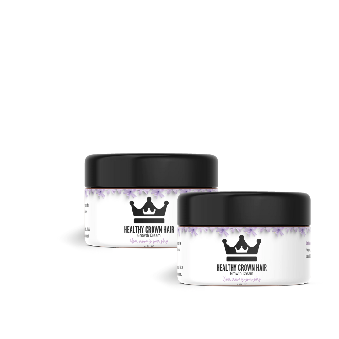Growth Cream 8 oz 2-Pack – Healthy Crown Hair